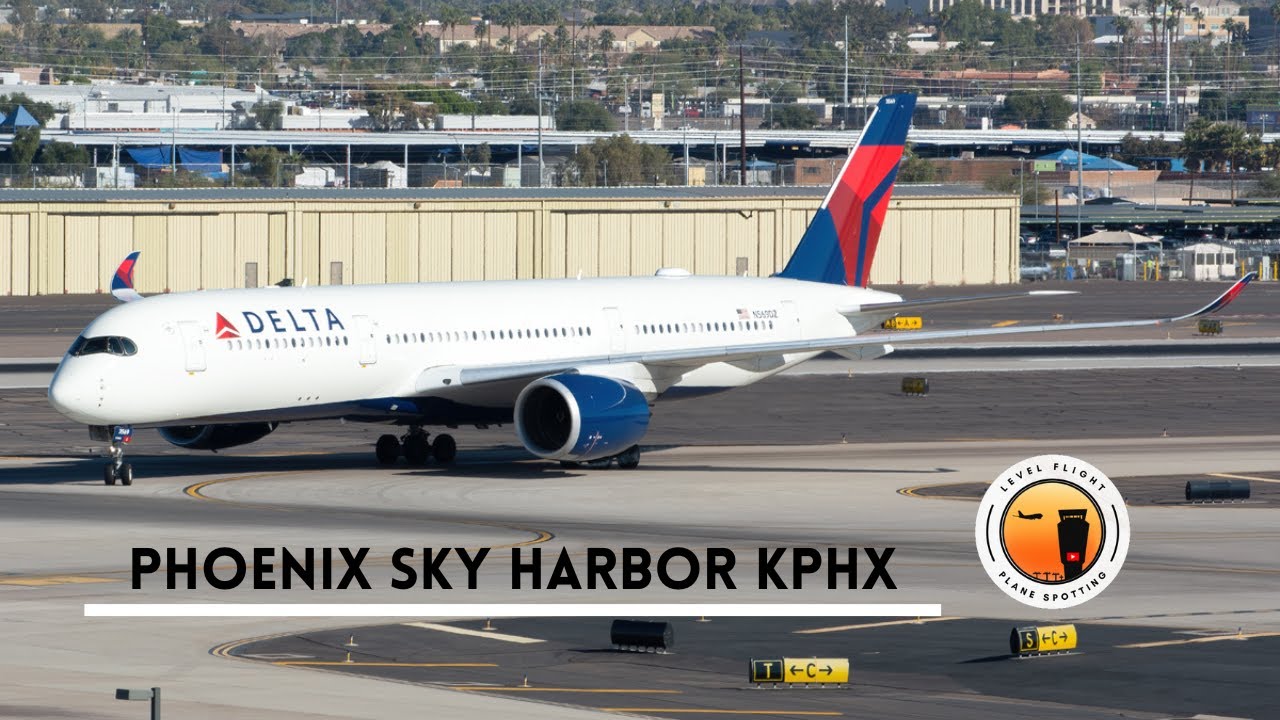 4K Morning Plane Spotting Phoenix Sky Harbor Airport PHX - YouTube