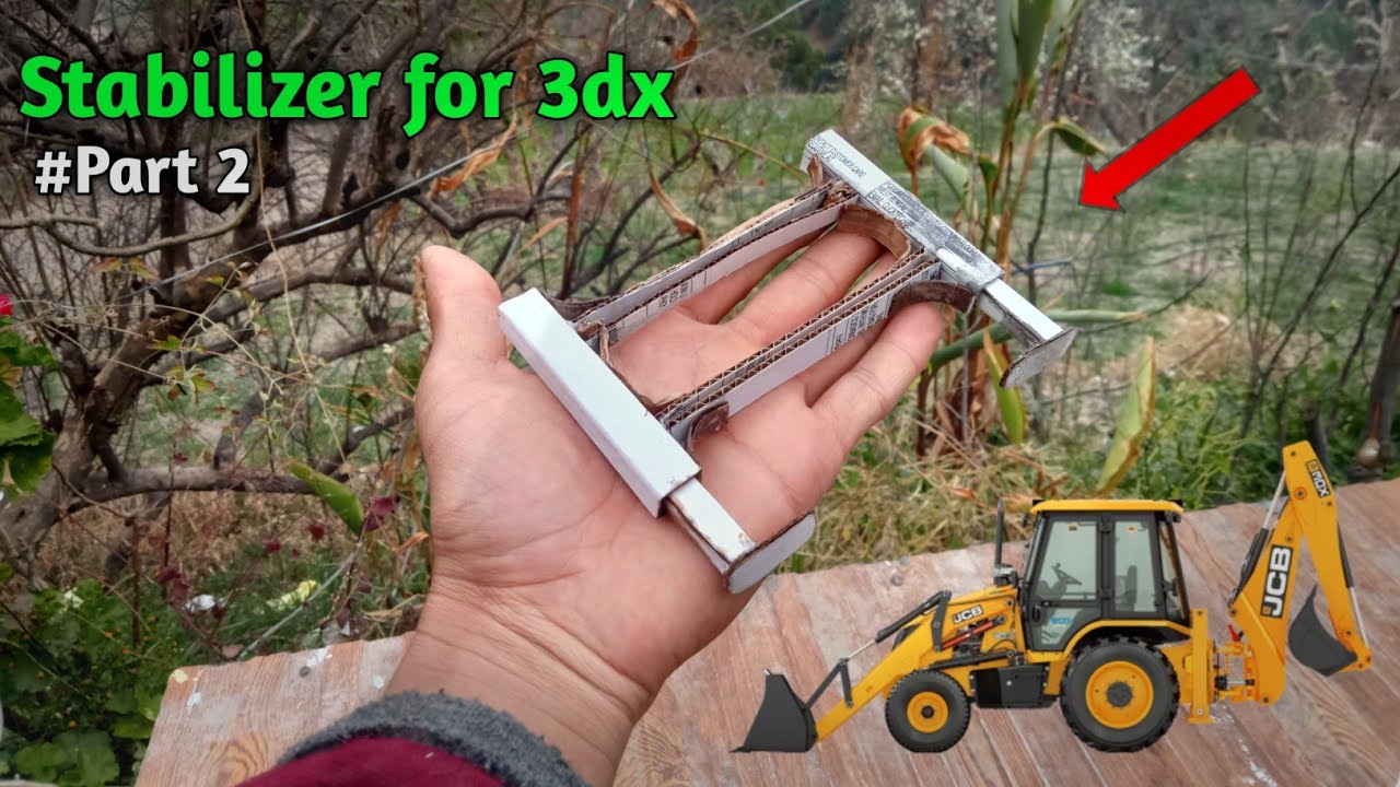 How To Make JCB 3DX Part 2 | Making Stabilizers For Machine With ...