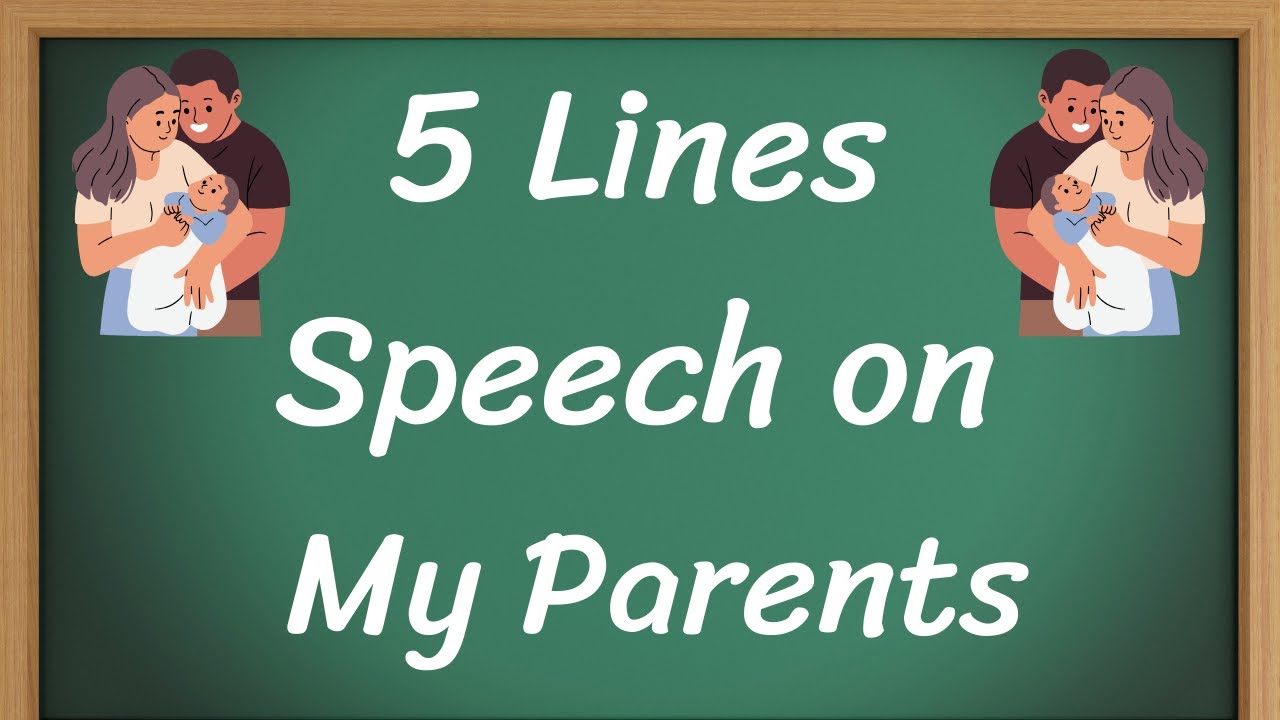My Parents Short 5 Lines Speech in English || 5 Lines Speech on My ...