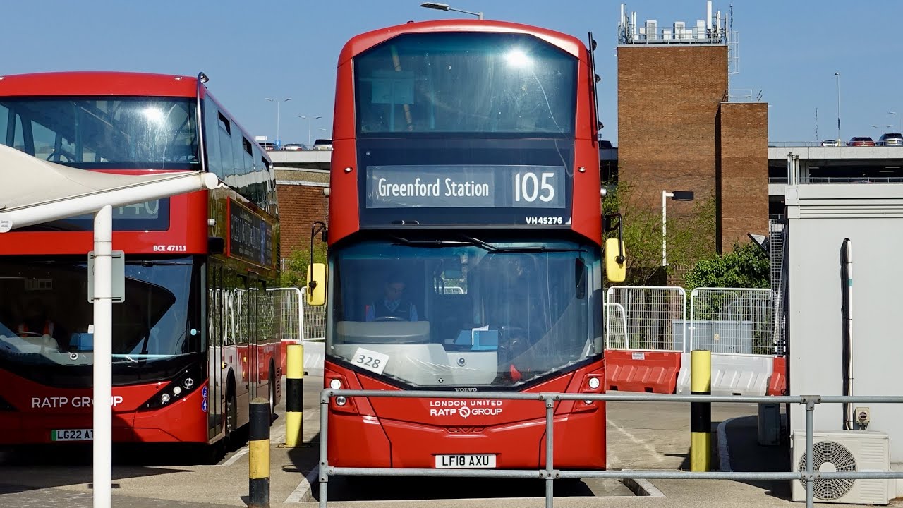 London Bus Route 105 - Heathrow Central to Greenford Station ...