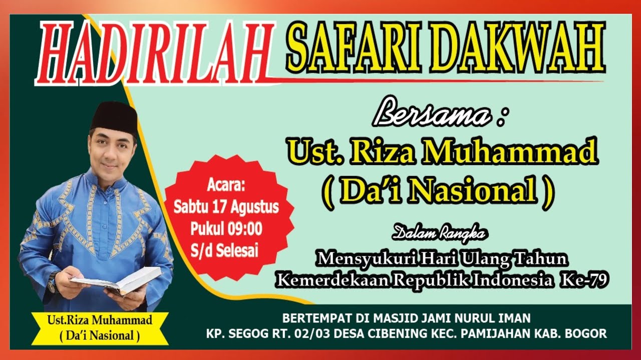 Ust Riza muhammad Ceramah di Kp. Segog - YouTube