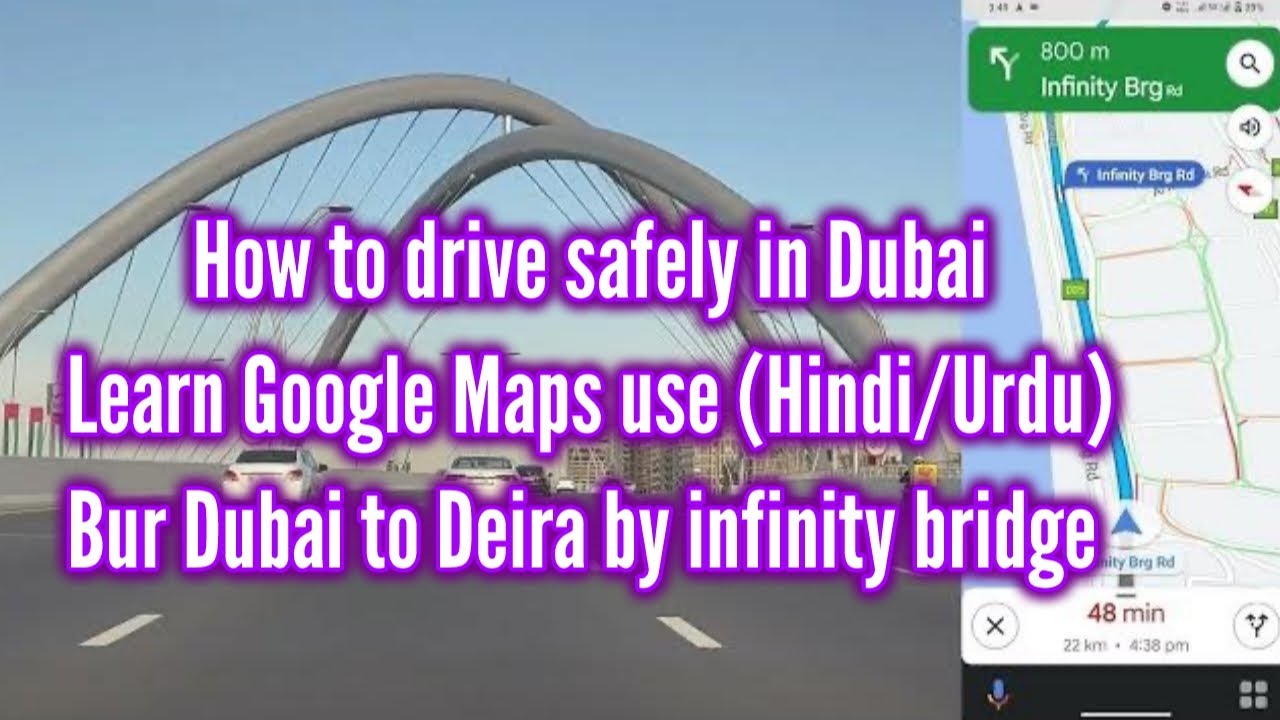 Burdubai to Deira 4K Drive Google Maps Guide | Dubai Roads & Infinity ...