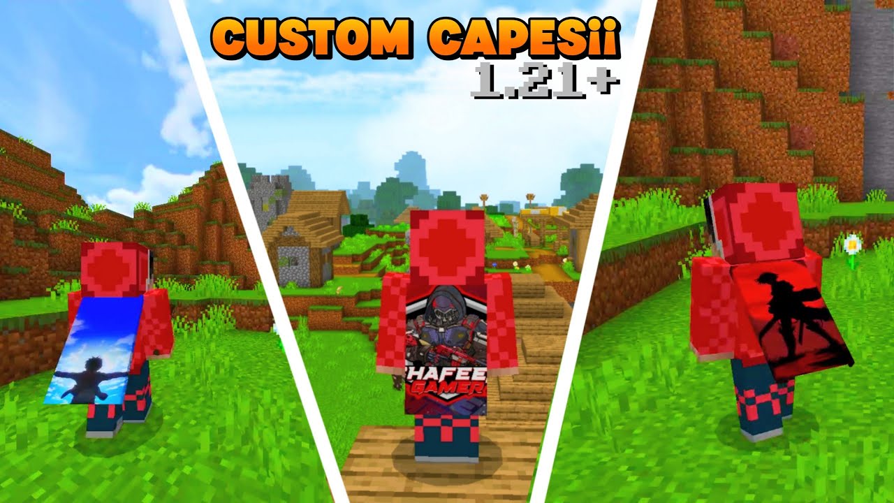 How To Make Custom Cape In Minecraft PE 1.21. //MINECRAFT PE Main ...
