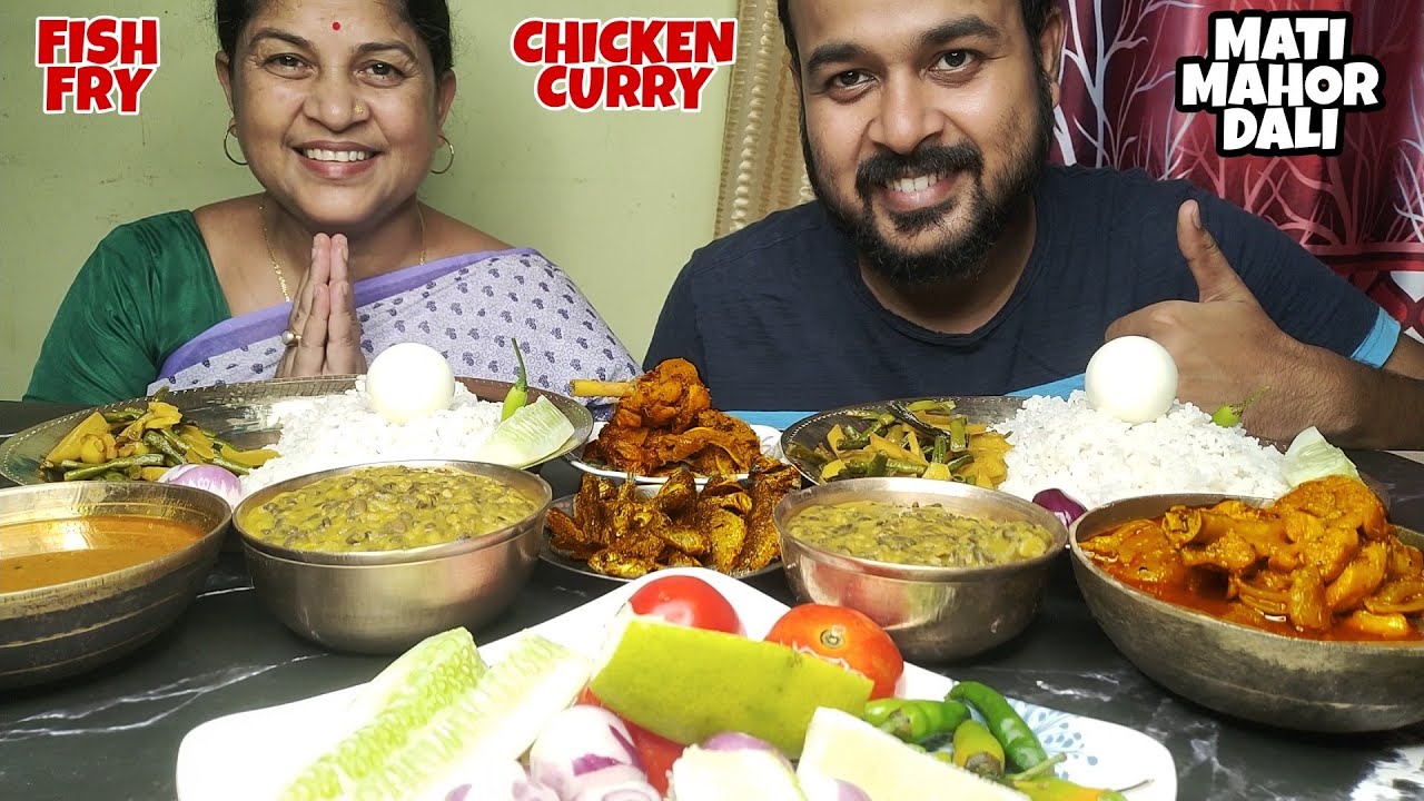 CHICKEN CURRY, CHICKEN FRY,FISH FRY,MIX VEG,MAHOR DALI,BOILED EGG,SALAD ...