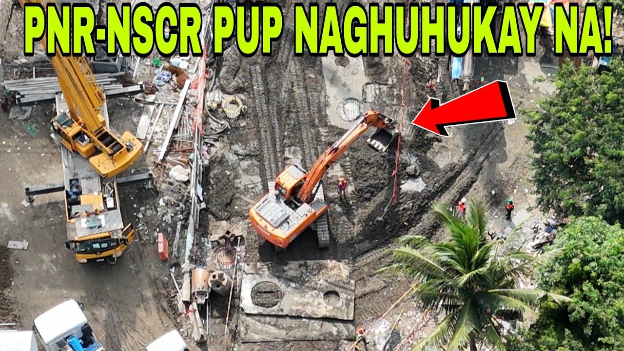 PNR-NSCR METRO MANILA PROJECT NAGHUHUKAY NA PUP SANTAMESA UPDATE NOV:08 ...