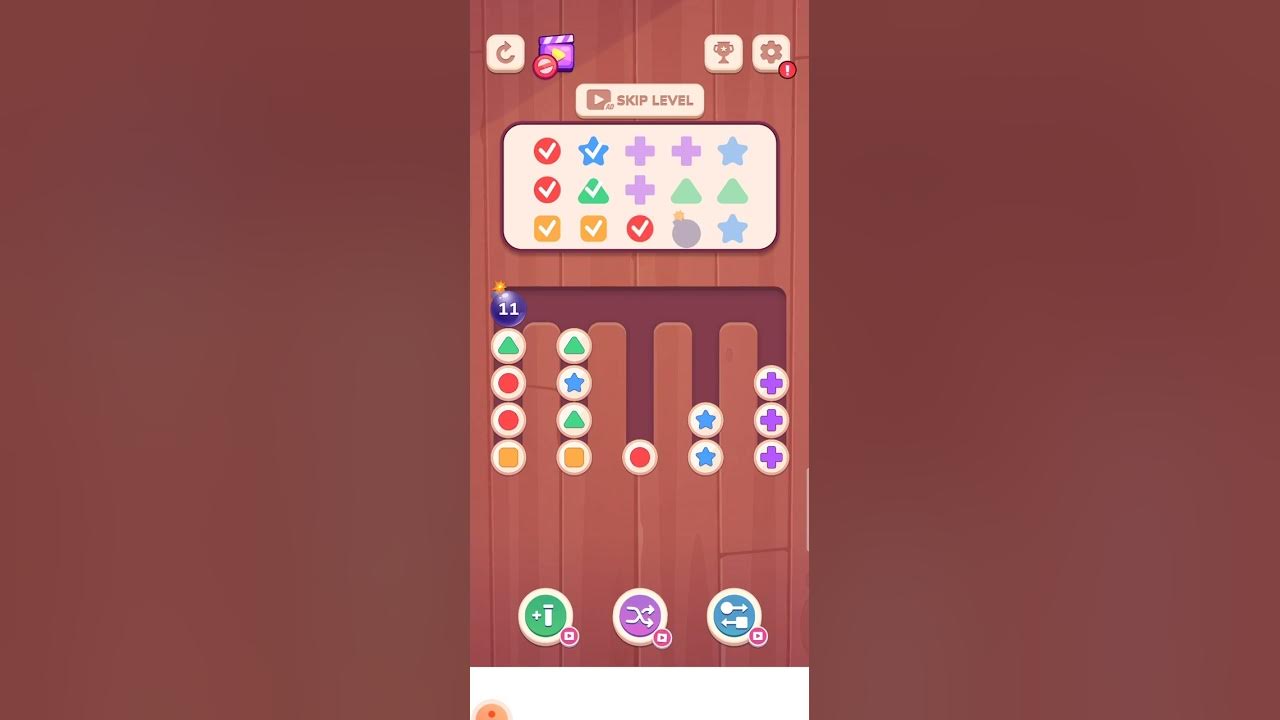 Color Shape Sort Puzzle level 24 - YouTube