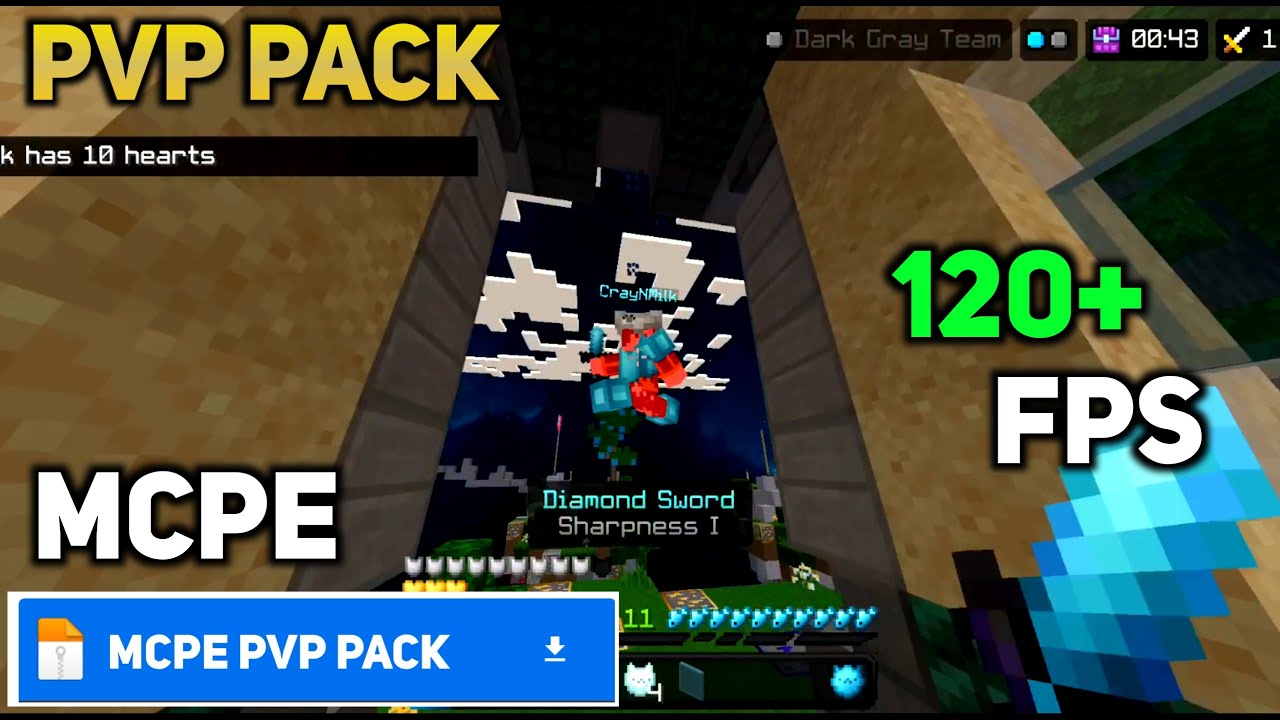 PvP Pack for Minecraft Pocket edition | Best Mcpe PvP Pack | Fps Boost ...