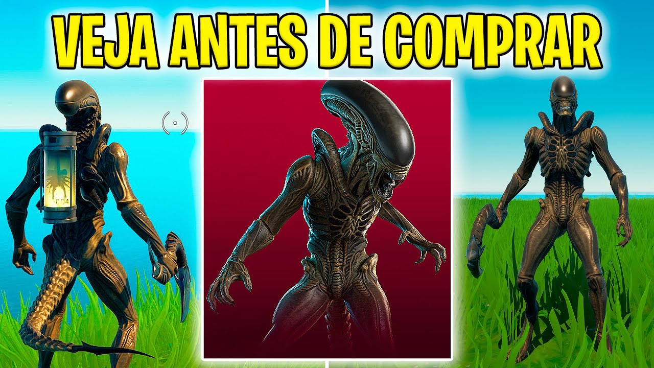VEJA ANTES DE COMPRAR SKIN XENOMORFO ALIEN: EARTH (PACOTÃO XENOMORFO ...