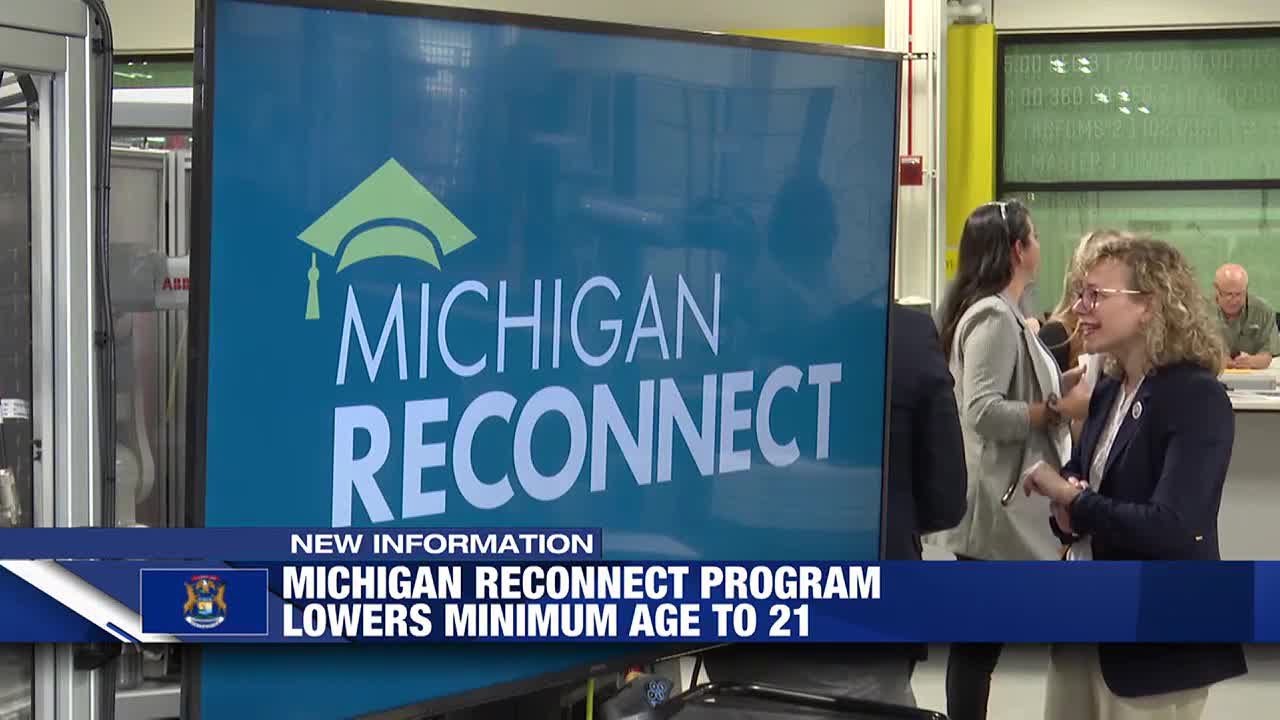 Michigan Reconnect Program lowers minimum age to 21 - YouTube