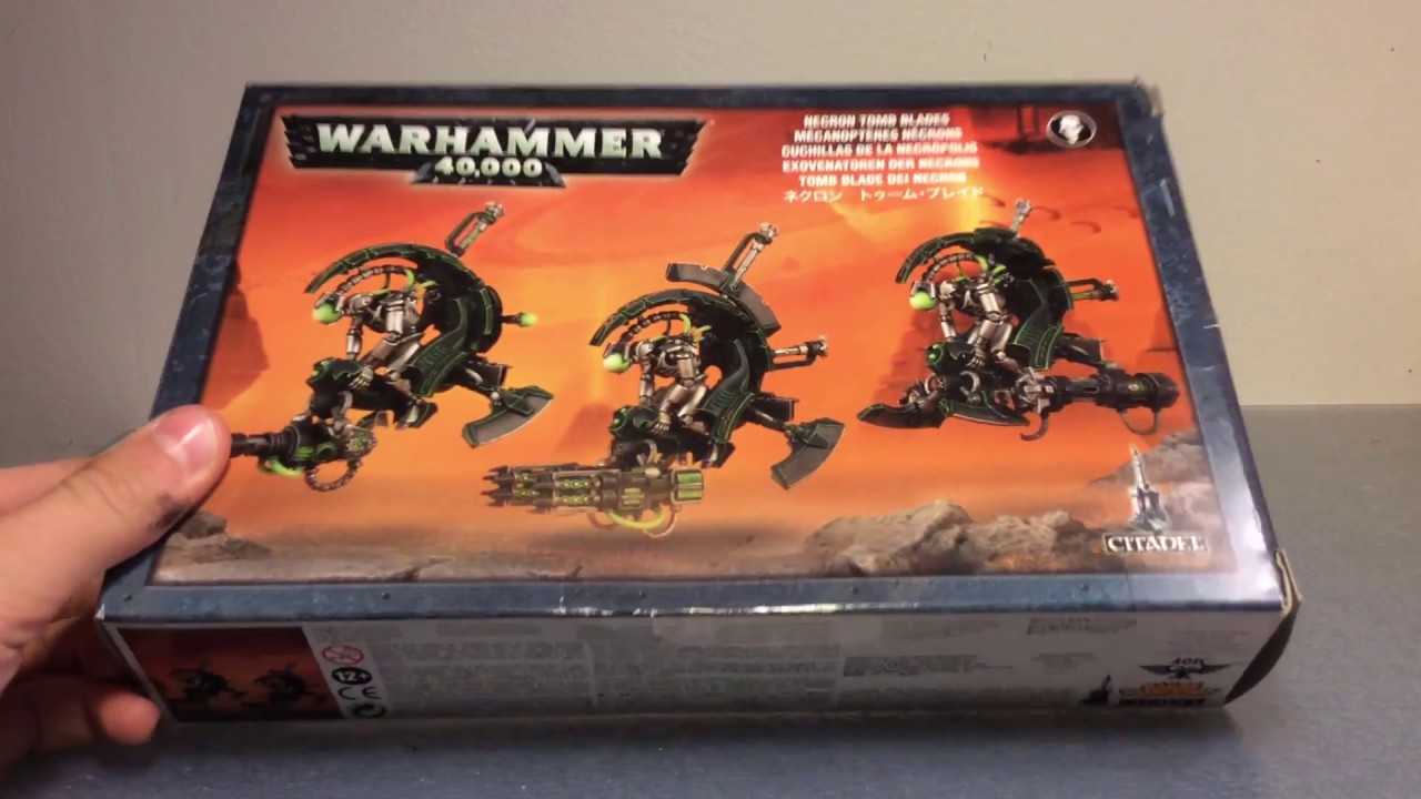 Necron Tomb Blades Unboxing and Assembly - YouTube
