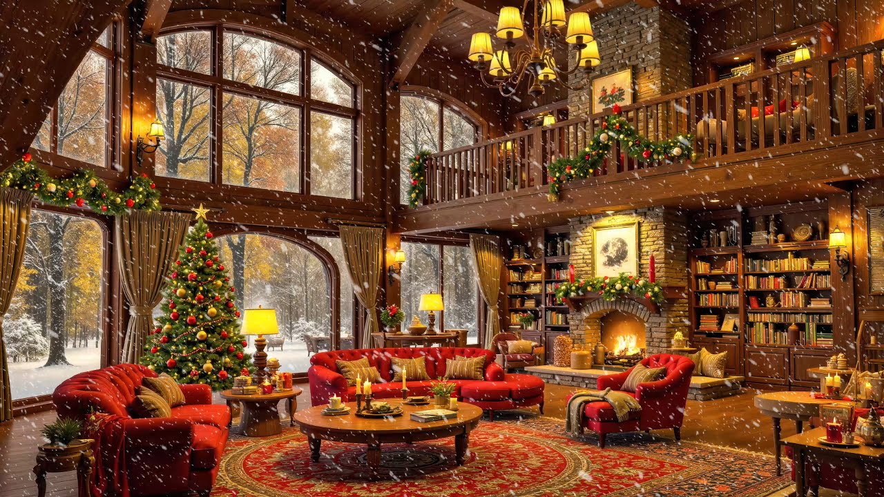 Peaceful Christmas Music for Relaxation 🎄 Beautiful Christmas Ambience ...