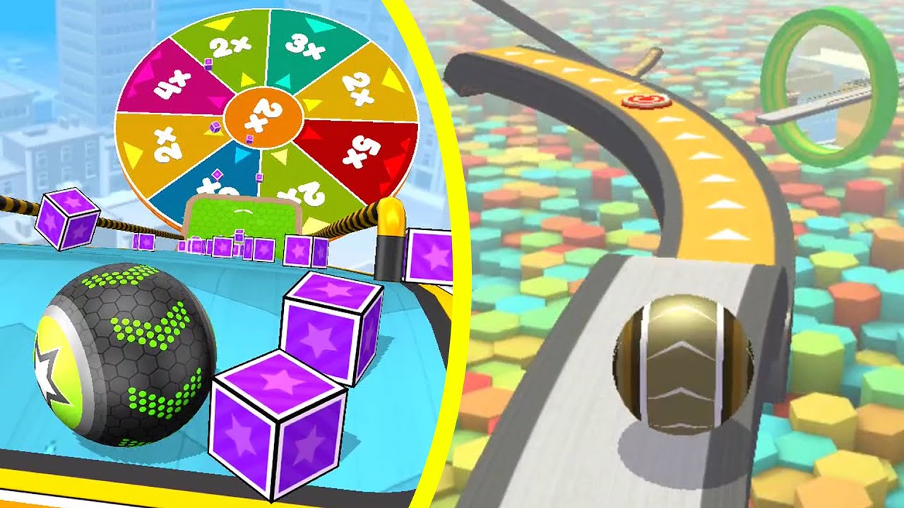 Super Bonus Vs Ring Portal Race Going Balls vs Action Balls Gameplay ...