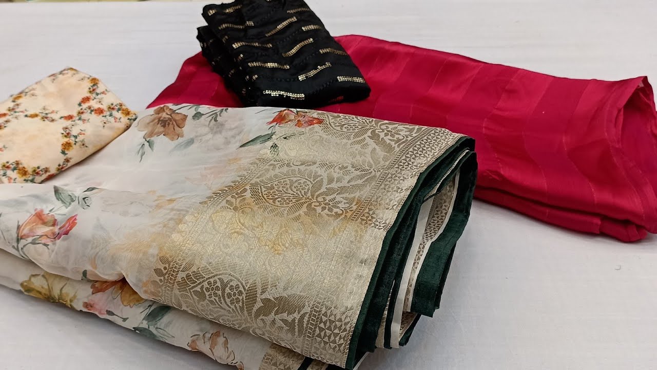 party wear sarees#organza white sarees#plane silk sarees#semi dola silk ...