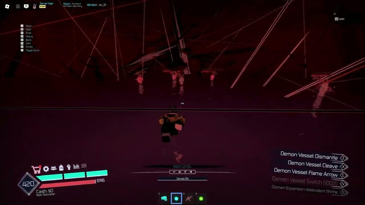 Jujutsu infinite demon vessel showcase - YouTube