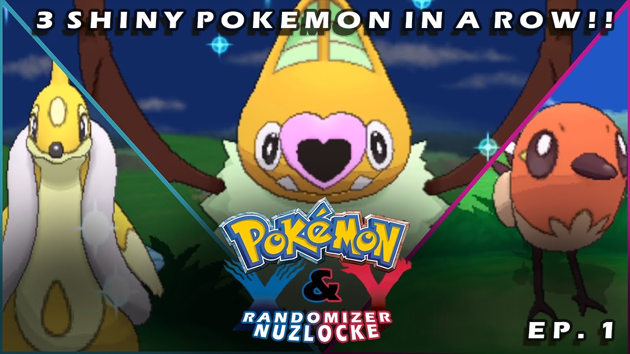 3 SHINY POKEMON IN A ROW!! (Pokemon XY Randomizer Shiny Nuzlocke) - YouTube