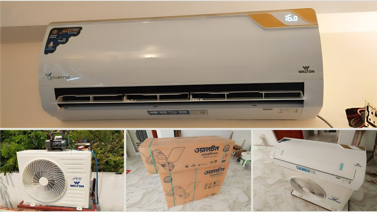 WALTON Inverna AC Installation in Laksam, Cumilla - YouTube