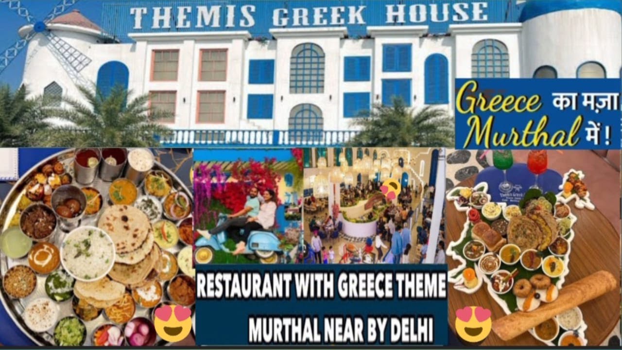 Themis Greek House Murthal | 100% Toll Refund | Santorini Greece Vibes ...