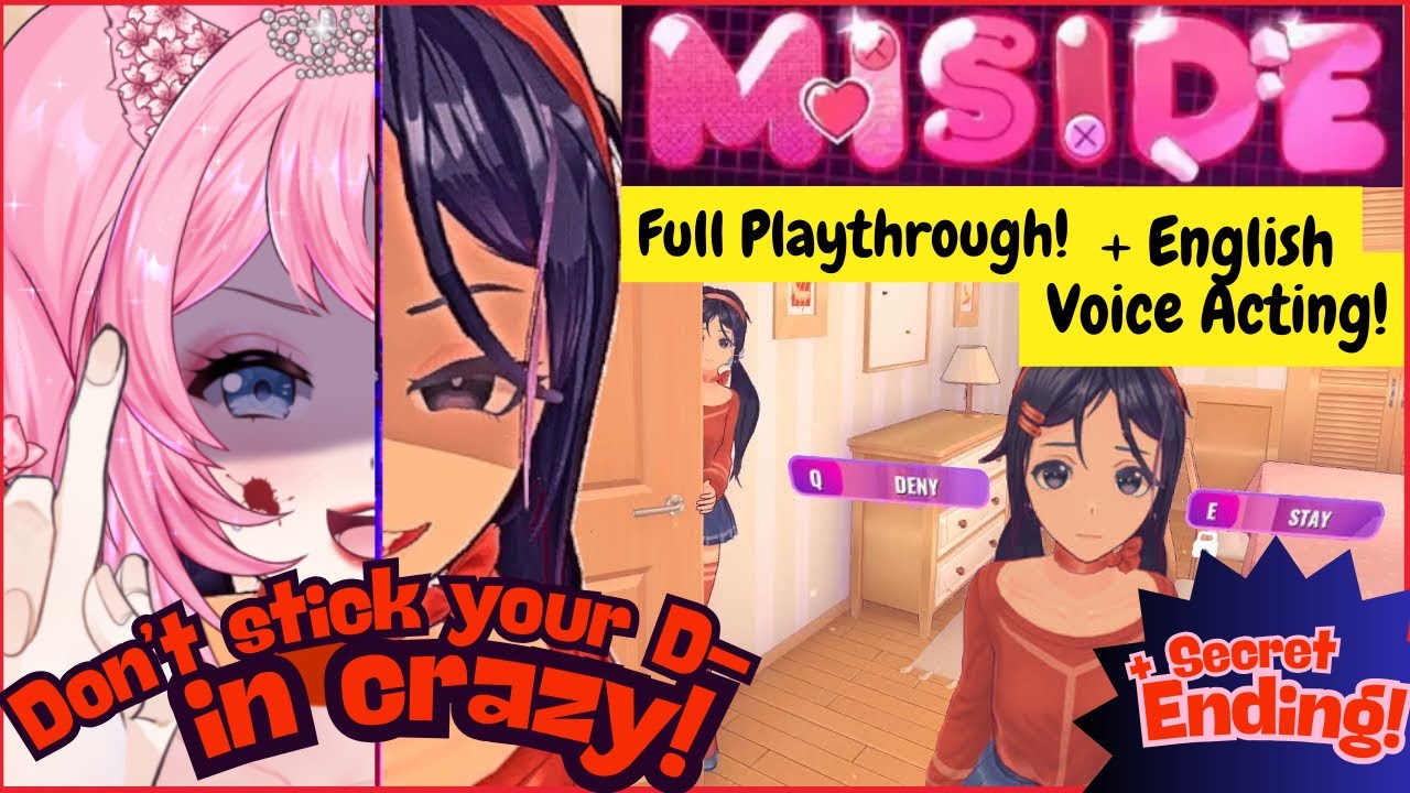 MiSide 】Full Game BOTH endings! Vtuber English VA! - YouTube