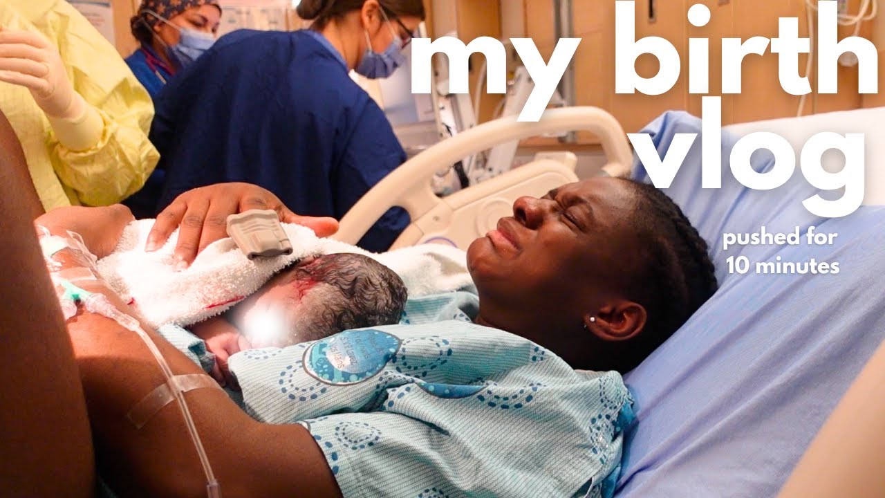 POSITIVE HOSPITAL BIRTH + VAGINAL DELIVERY | RAW & EMOTIONAL BIRTH VLOG ...