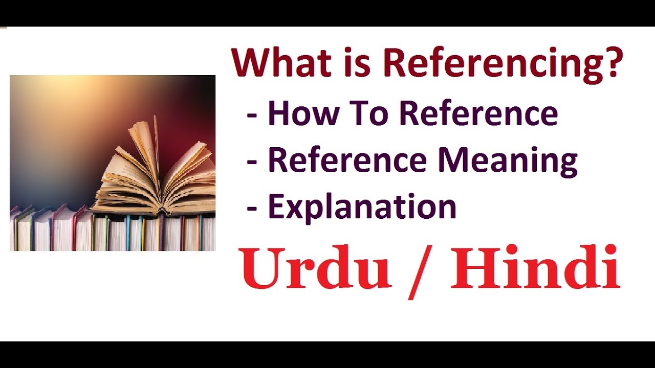 What Is Referencing Urdu Hindi YouTube what-is-referencing-urdu-hindi-youtube