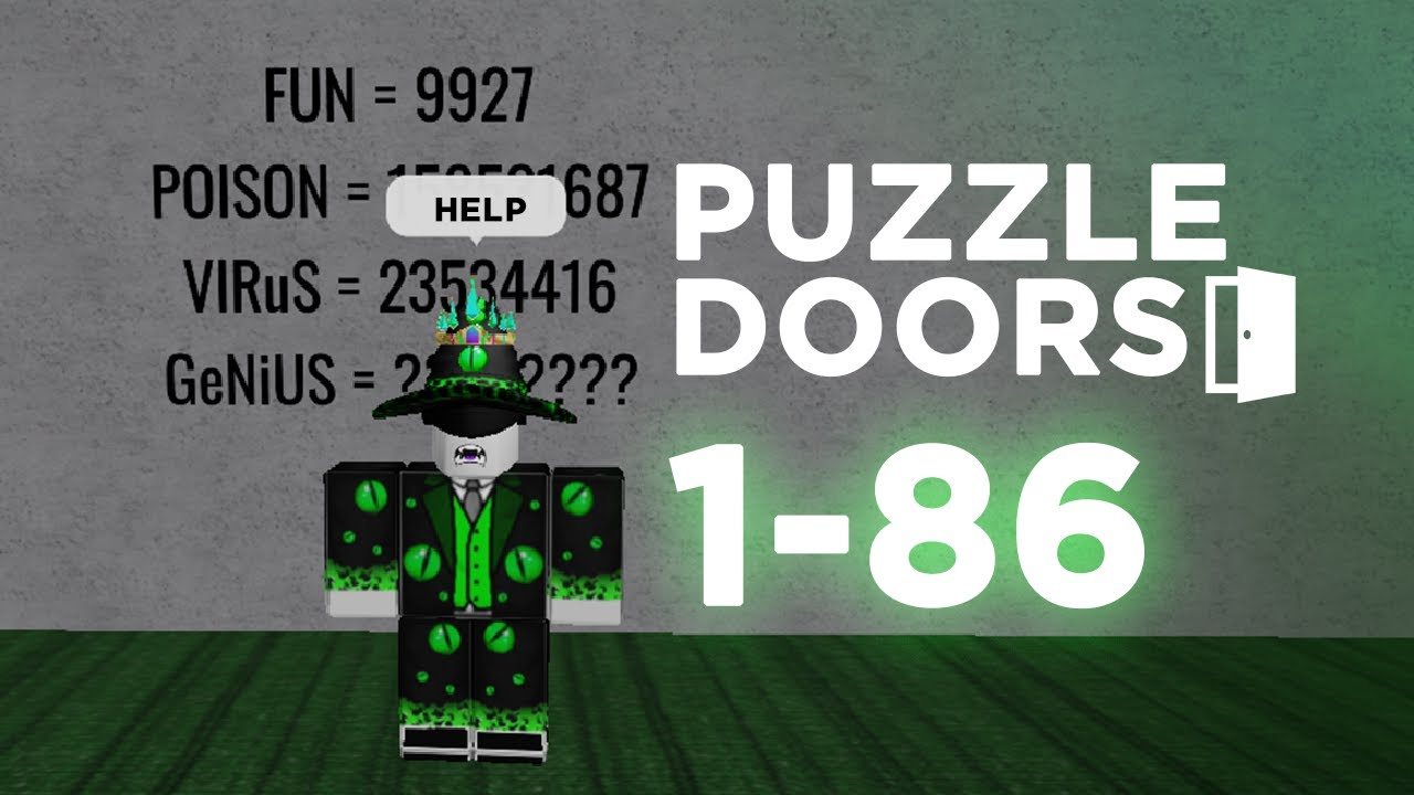 Roblox Puzzle Doors 1 86 Walkthrough And Explanation Youtube
