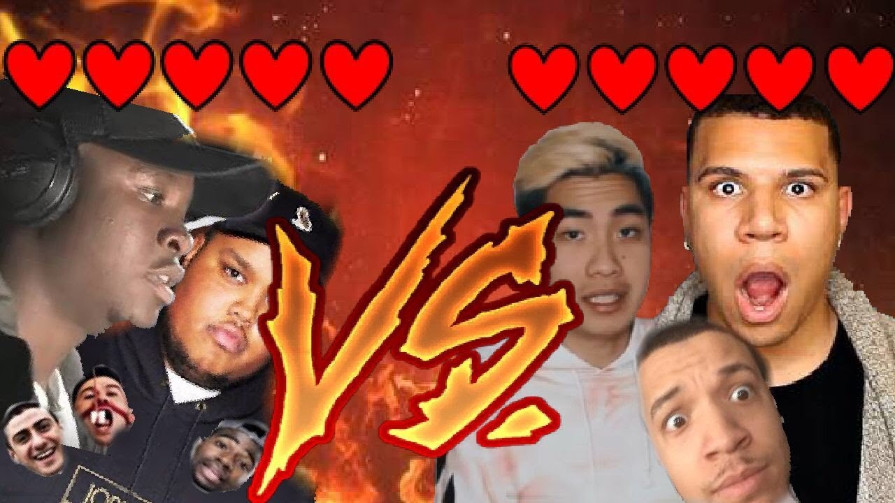 Big Shaq / Chunkz / Team Alboe VS Wolfieraps / Ricegum / Ryan Swaze ...