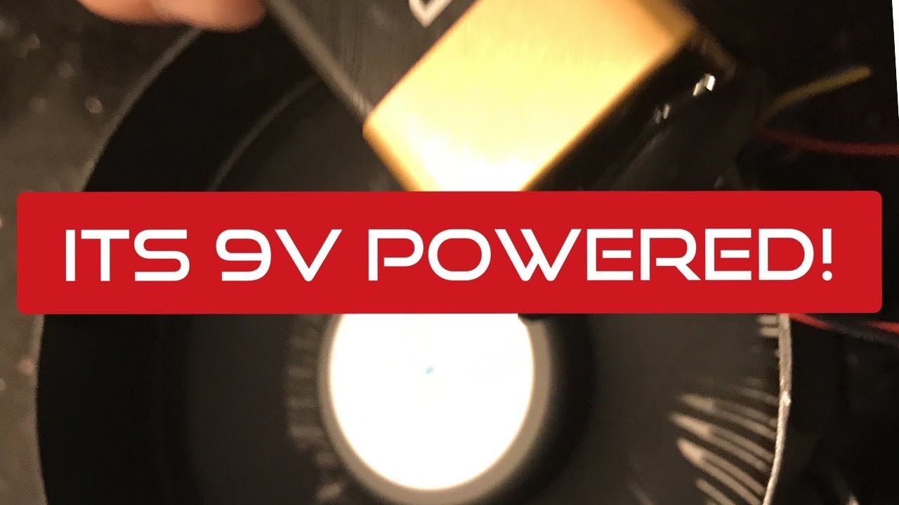 9v battery powered CPU fan! - YouTube