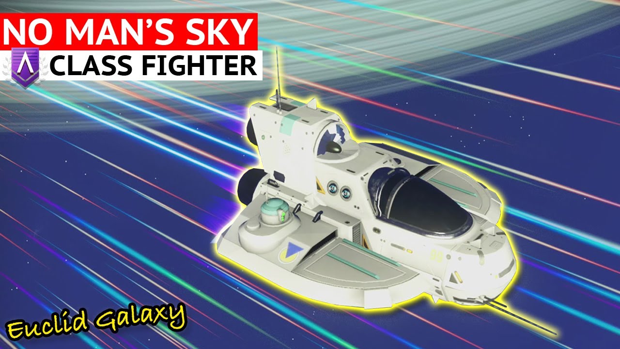 White Rasa Fighter Starship in No Man's Sky - YouTube