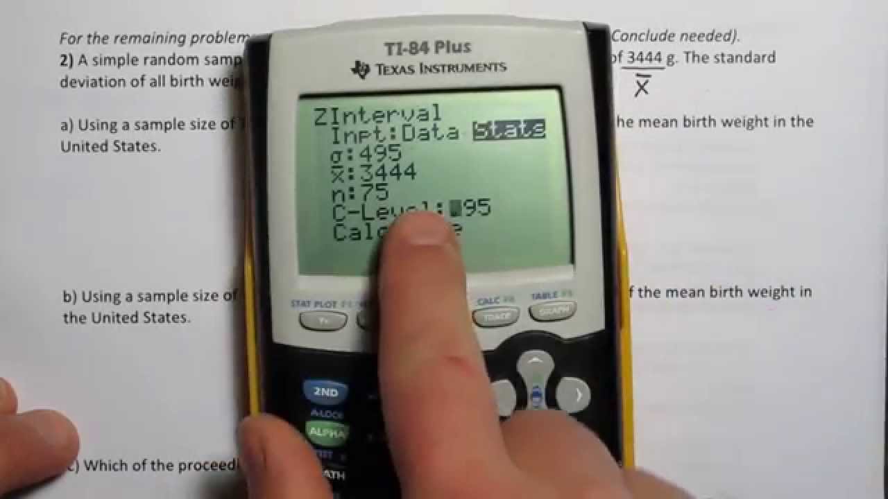 Confidence Intervals Practice Problem 2 - YouTube