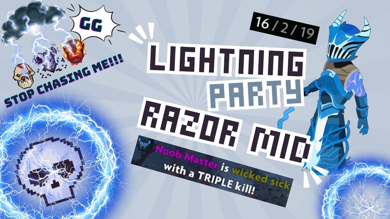 Lightning Party with Razor Mid (DOTA Nooby Sea Adventure #2) - YouTube