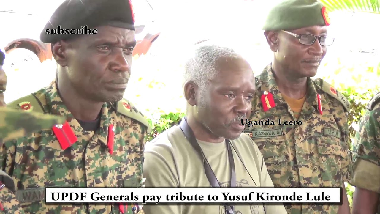 UPDF GENERALS PAY TRIBUTES TO PROF. YUSUF LULE - YouTube