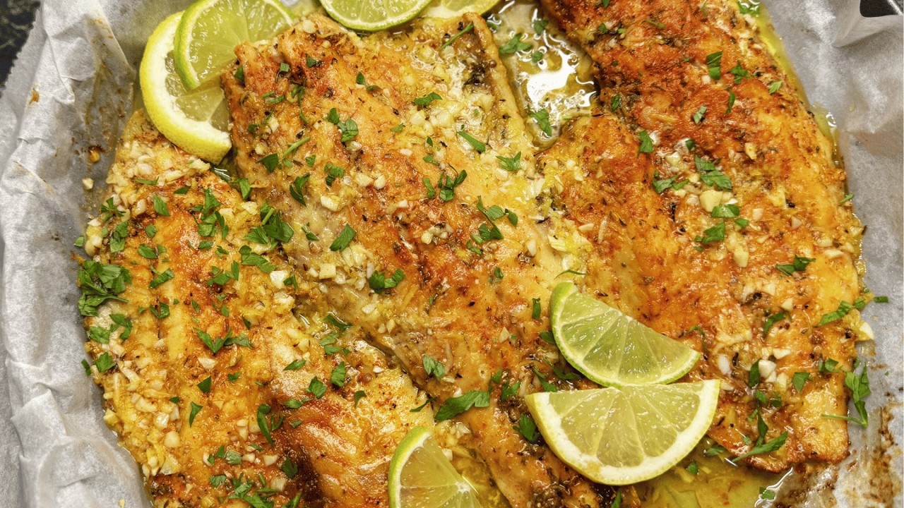 Garlic Butter Oven Baked COD! - YouTube