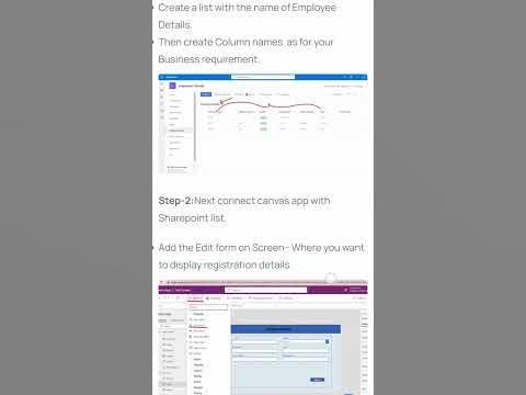 How To Connect Canvas App With Sharepoint List In Power Apps. - YouTube