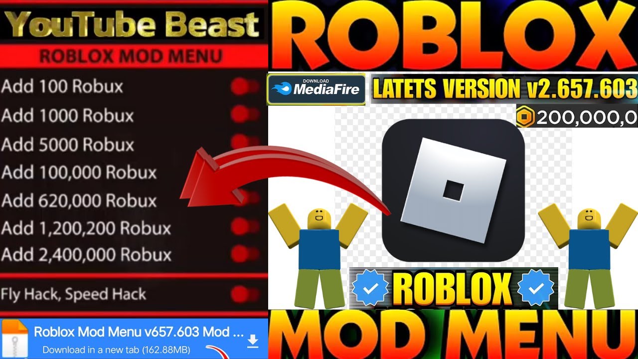 Roblox VIP Mod Menu Premium Unlimited Robux - Free Shopping v2.657.603 ...