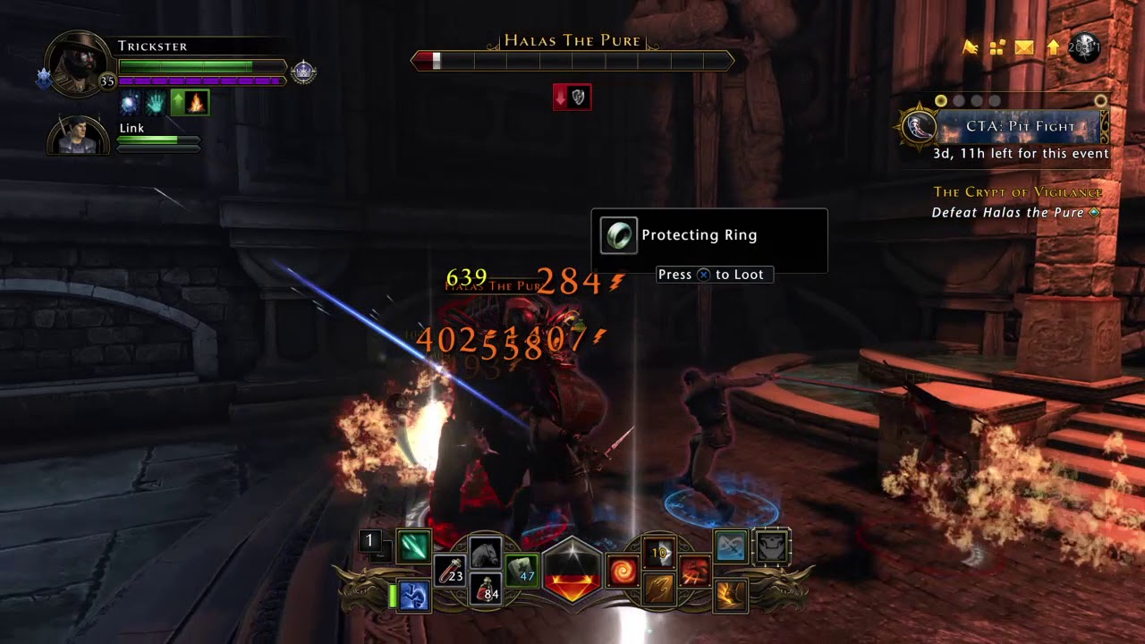 Neverwinter Trickster Rogue lvl 35 boss - YouTube