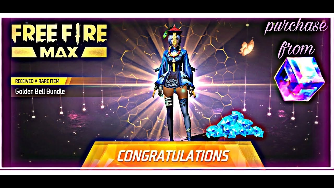 PURCHASE GOLDEN BELL BUNDLE FROM CUBE || FREE FIRE MAX 🔥||#youtube # ...