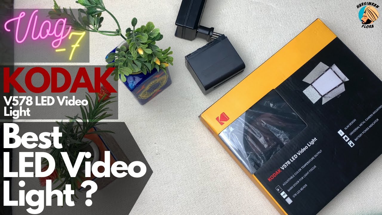 Best LED Video Light | KODAK V578 Video Light | vlog7 - YouTube
