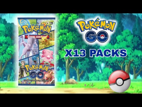 Pokemon Cards TCG 13 Pokemon GO Booster Packs Opening - YouTube