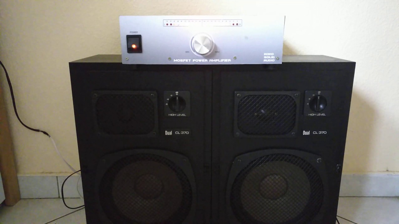 Dual CL370 and 70 Watt MOSFET Audio Amplifier - YouTube
