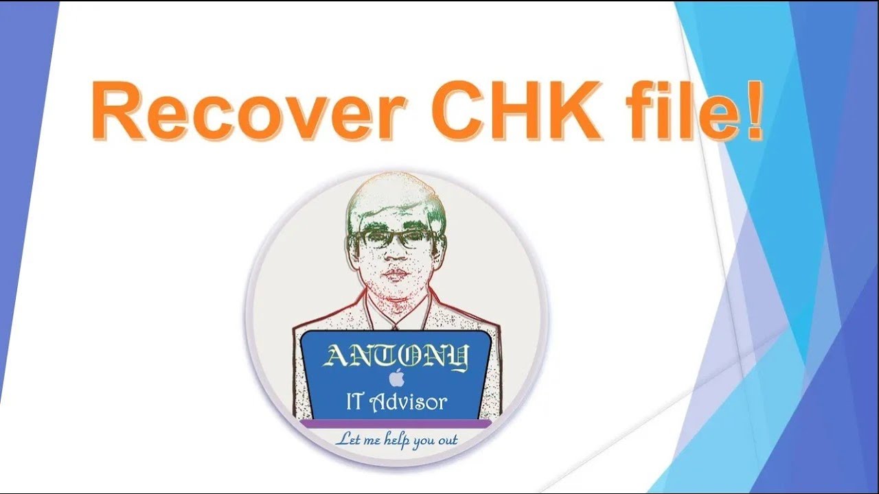 How to get back CHK file? || Recovering Your CHK File: A Step-by-Step ...