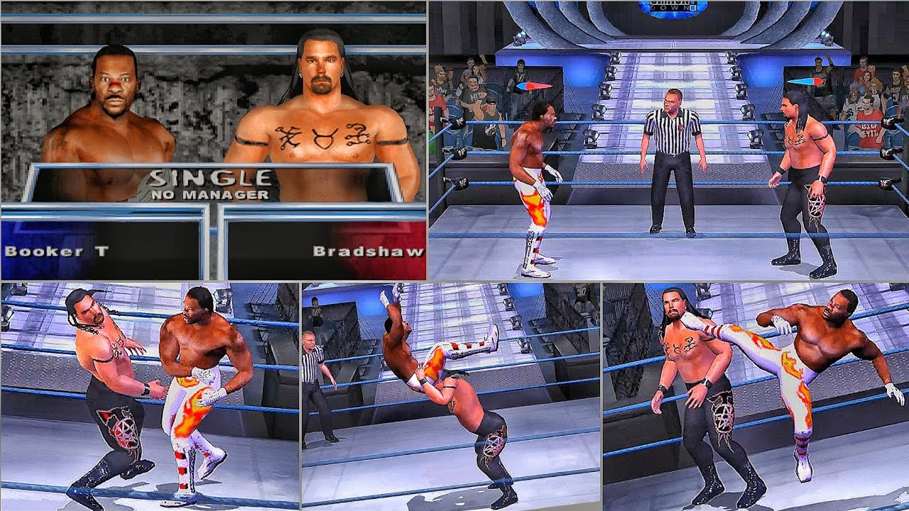 Booker T Vs Bradshaw WWE SmackDown here comes the pain ultimate edition ...