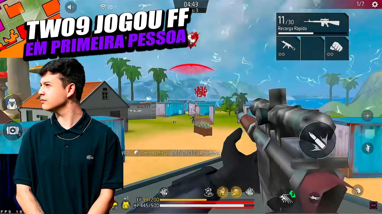 TWO9 JOGOU FREE FIRE EM PRIMEIRA PESSOA! - YouTube
