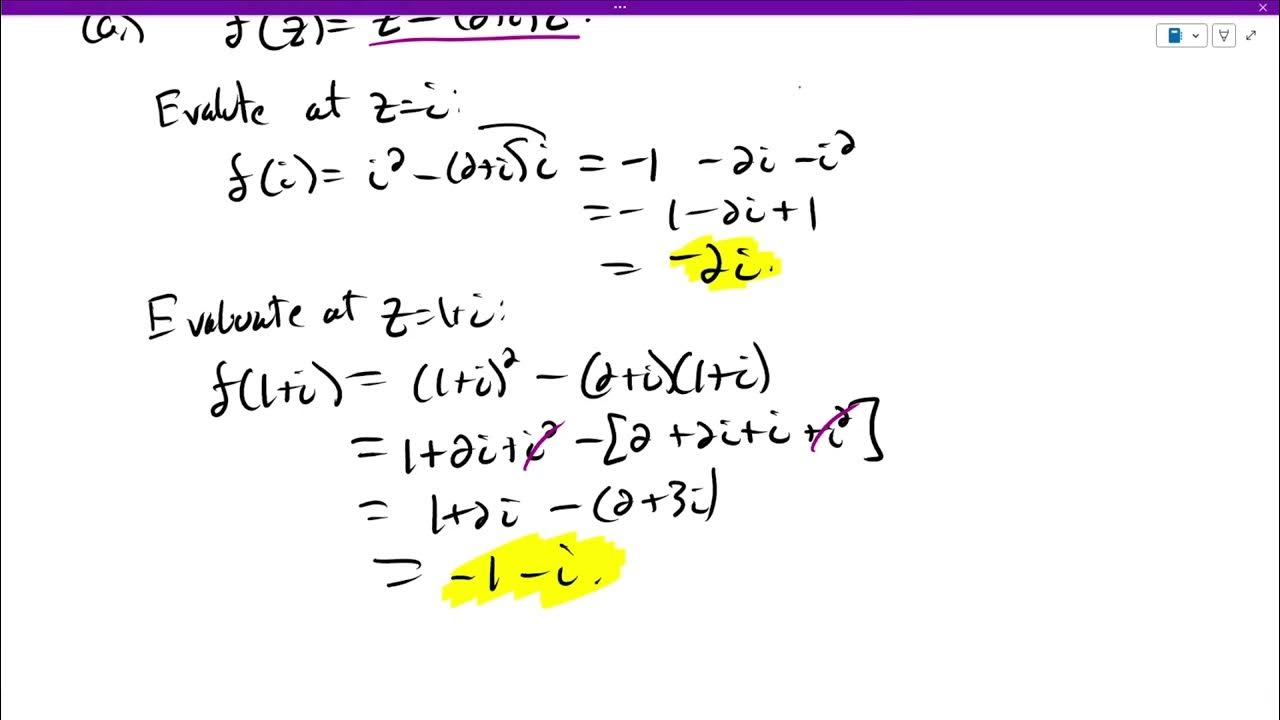 Section 2.1, Examples 1, Complex Functions - YouTube