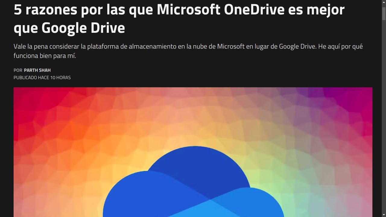 5 razones por las que Microsoft OneDrive es mejor que Google Drive ...