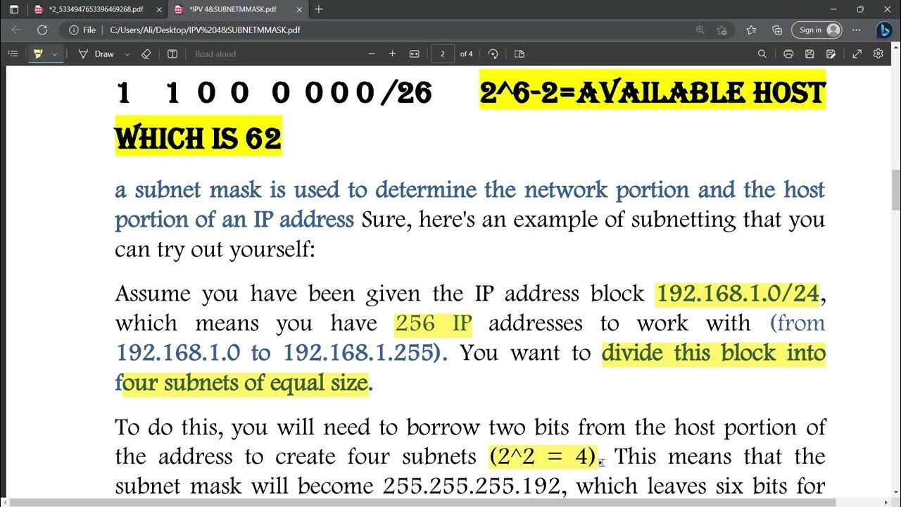 How Subnetting Works: Dividing Networks into Smaller Subnetworks with Subnet Masks - YouTube