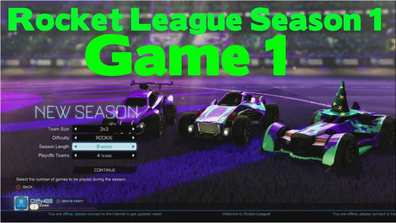 Rocket League - Season One - Game One - YouTube