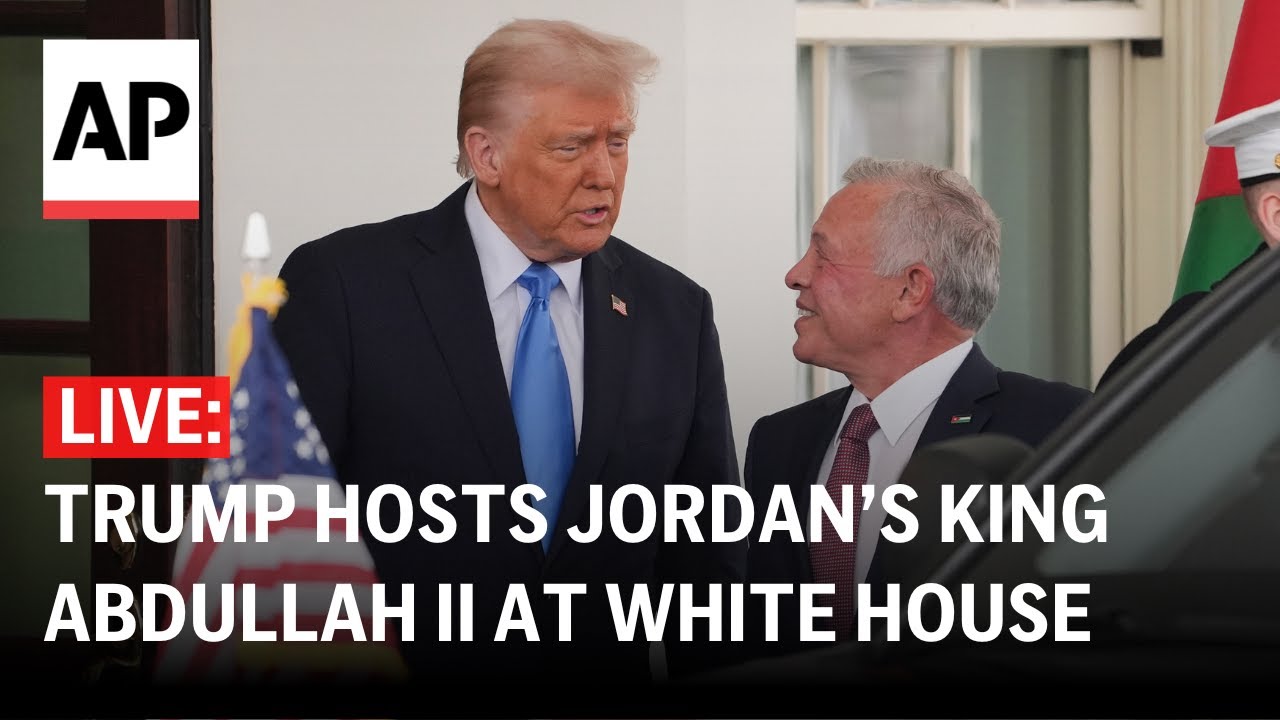 LIVE: Trump welcomes Jordan’s King Abdullah II to the White House - YouTube