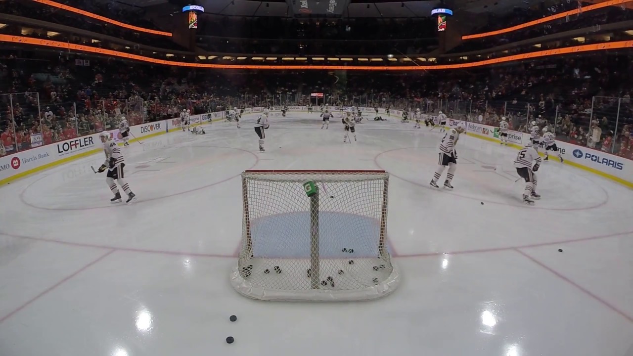 Chicago Blackhawks at Minnesota Wild February 21, 2017 Full Warm Ups ...