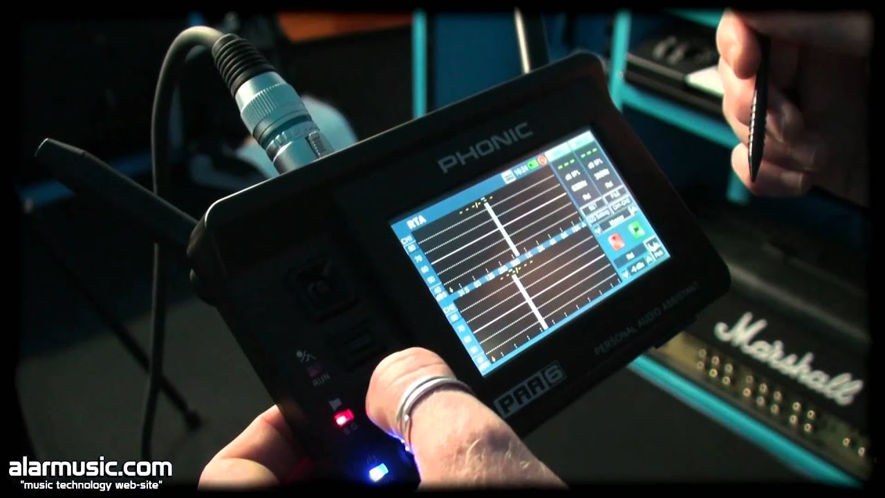 PHONIC PAA6 DEMO VIDEO: ANALIZZATORE AUDIO TOUCH SCREEN - YouTube