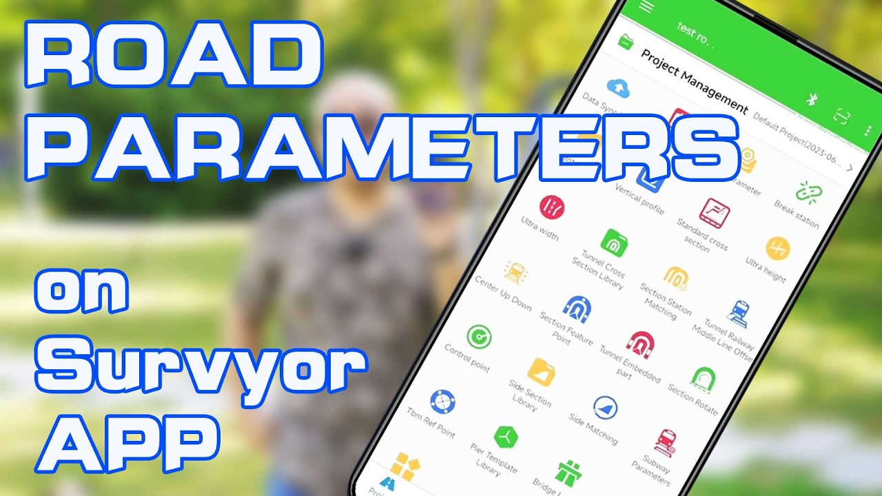How to use the Surveyor APP Road Parameters. - YouTube